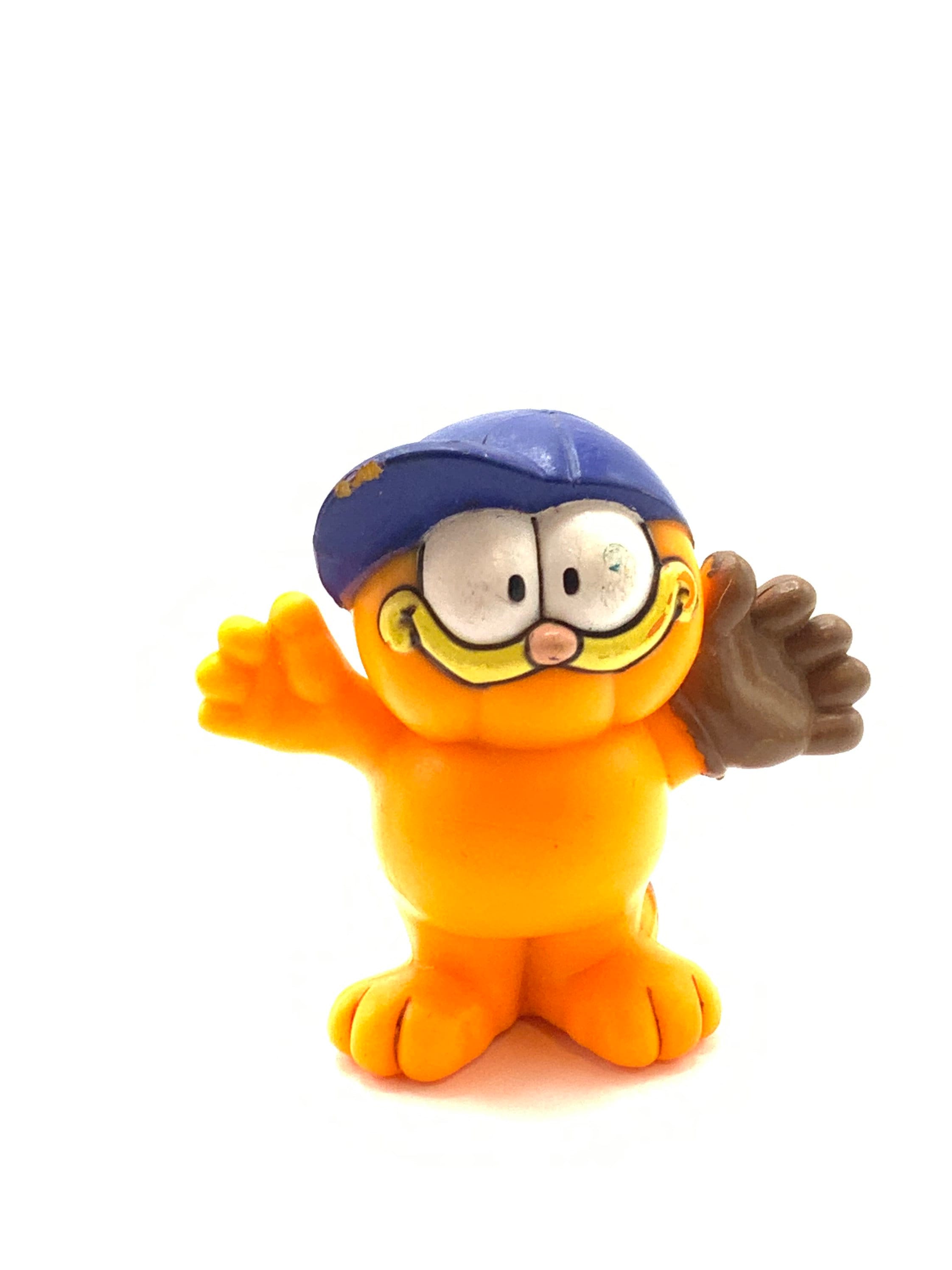 Vintage Garfield baseball player hat glove cat orange | Etsy