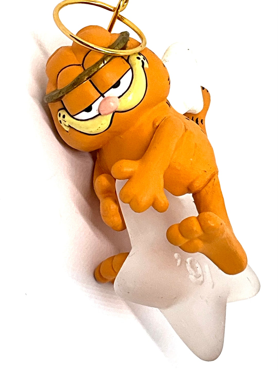 Vintage Garfield Ornament as Angel. - Etsy