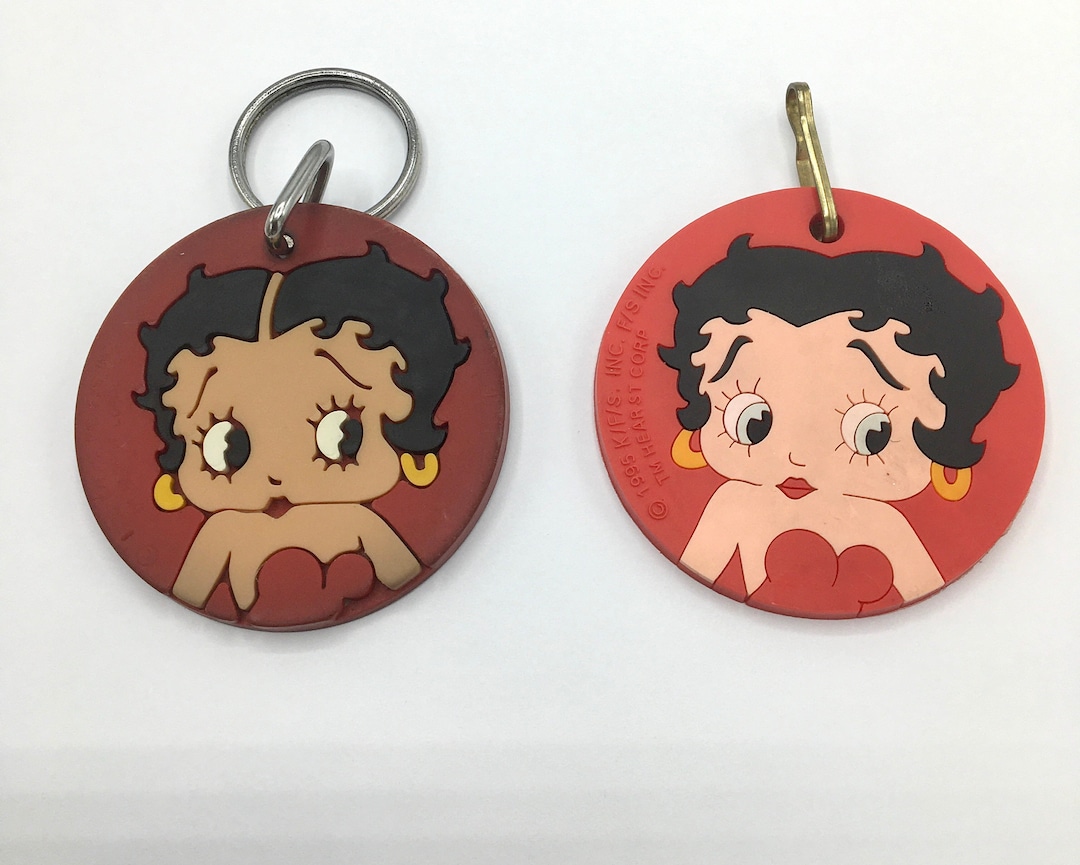 Gorgeous Collectible and Vintage Betty Boop Keychain, Plastic, Red. - Etsy