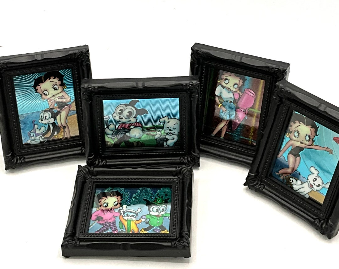 Gorgeous Collectible and Vintage Betty Boop, Framed Poster, Iridescent ...