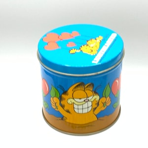 Gorgeous Collectible and Vintage Garfield Tin Box,, Metal. - Etsy