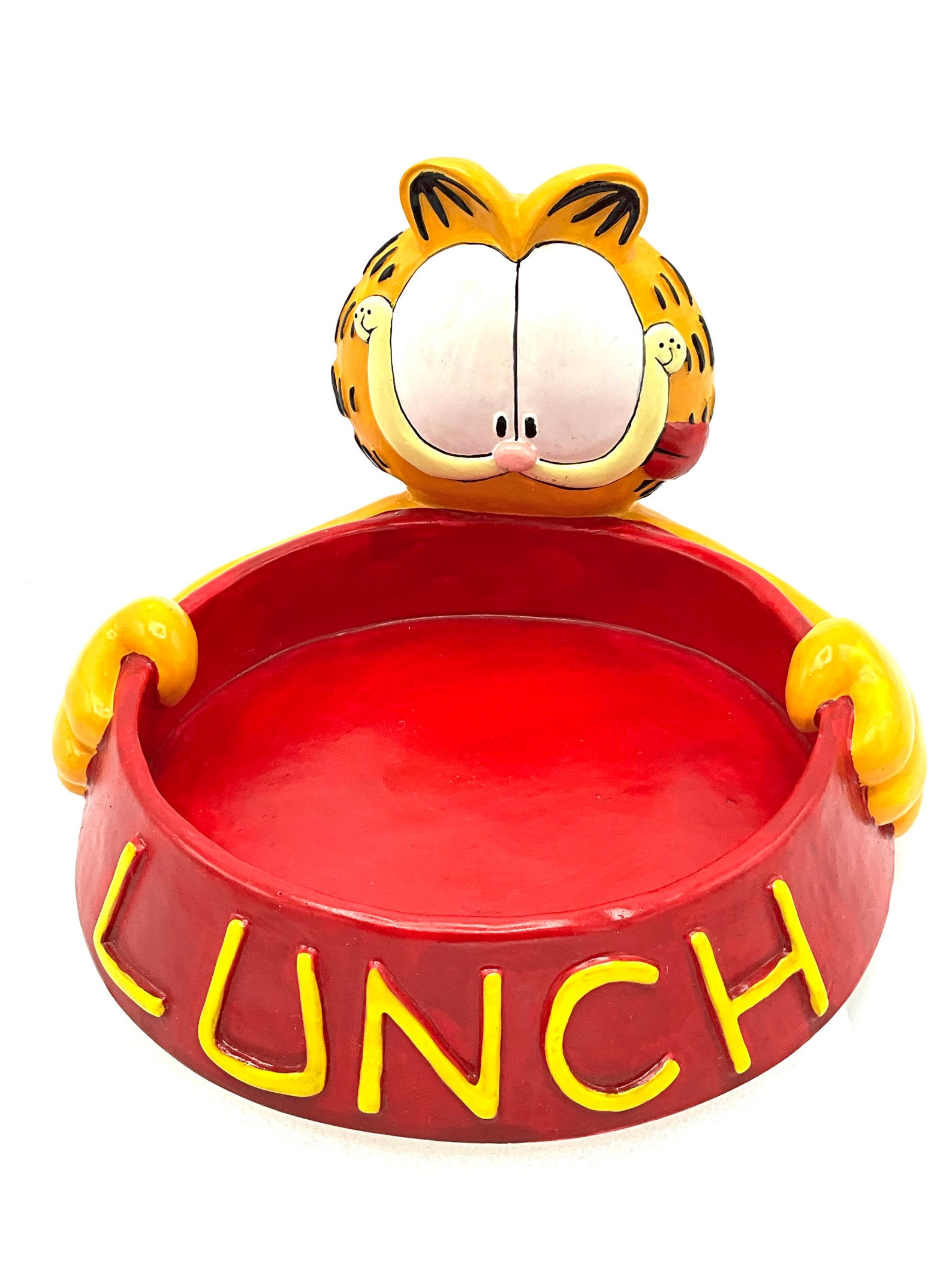 Gorgeous Collectible and Vintage Garfield Lunch Ceramic Pet Dish, Cat ...