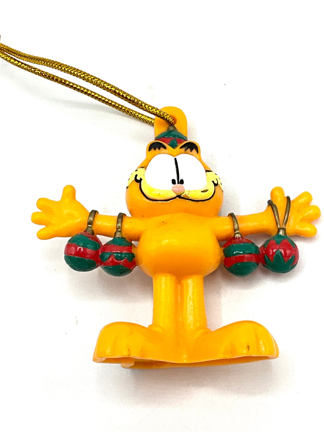 Gorgeous Collectible and Vintage Ornament as Garfield Holding Lights ...