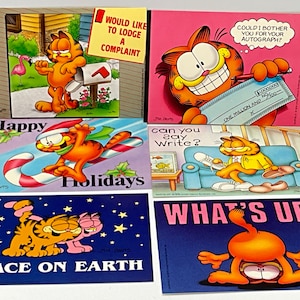 Gorgeous Collectible and Vintage Garfield Post Cards, - Etsy