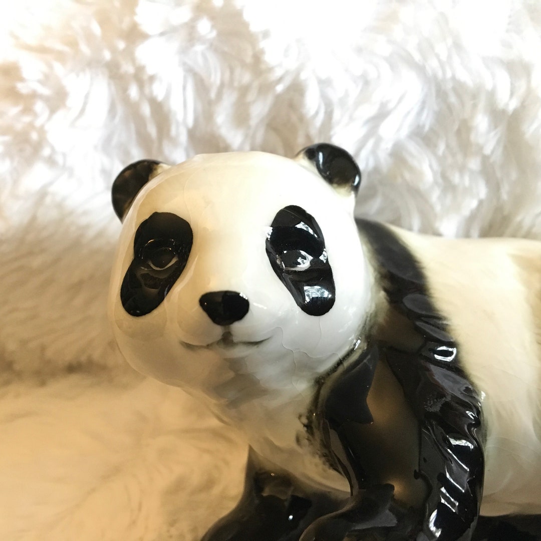 Panda Bear Porcelain Figurines - Etsy