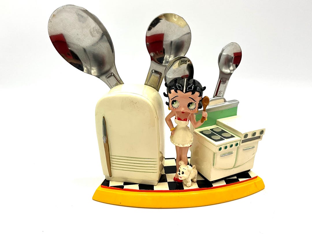 Gorgeous Collectible and Vintage Betty Boop as Chef as Utensils Holder ...