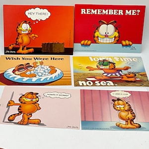 Gorgeous Collectible and Vintage Garfield Post Cards, - Etsy
