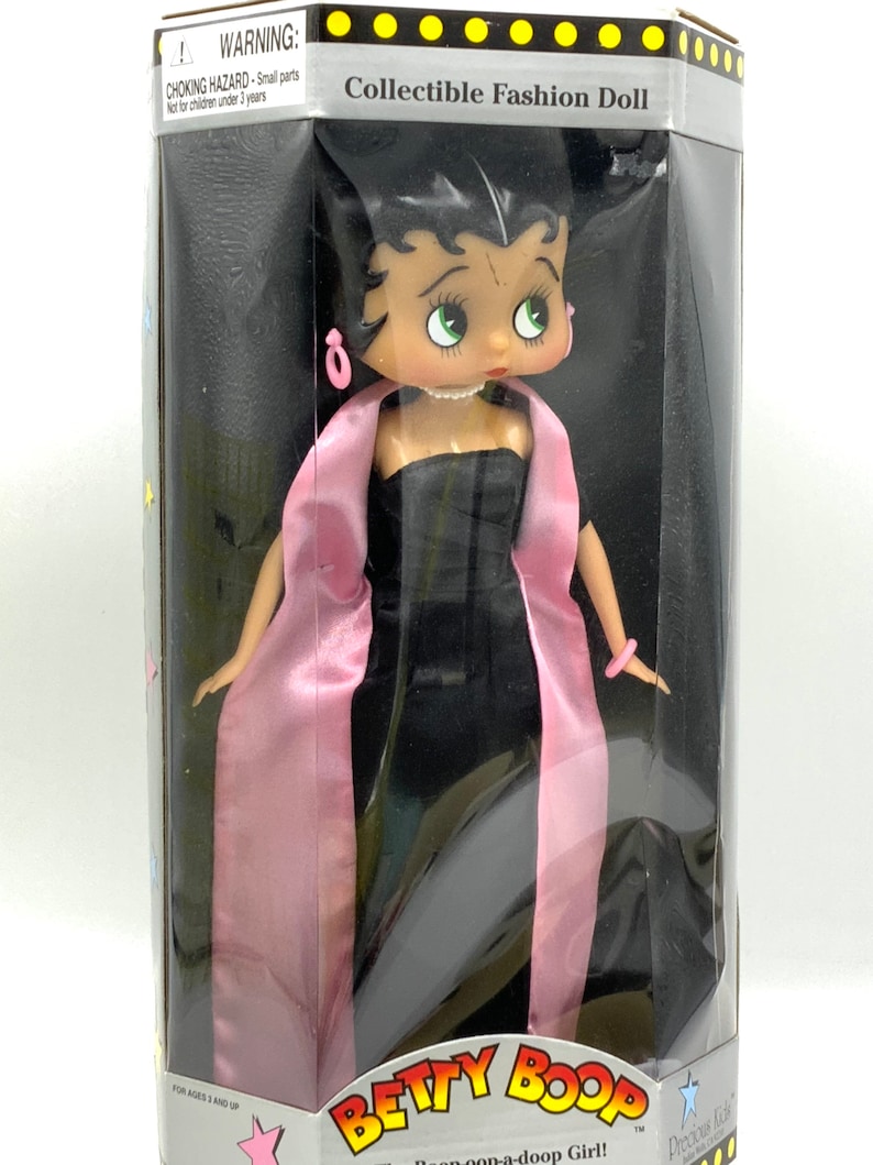 Gorgeous Collectible Vintage Betty Boop Doll Fashion Doll, Black and ...