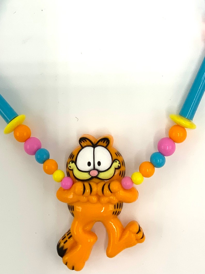 Gorgeous Collectible and Vintage Garfield Necklace With Beads - Etsy