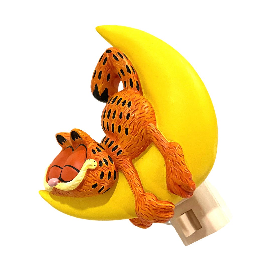 Gorgeous Collectible and Vintage Garfield Night Light, Moonlight ...