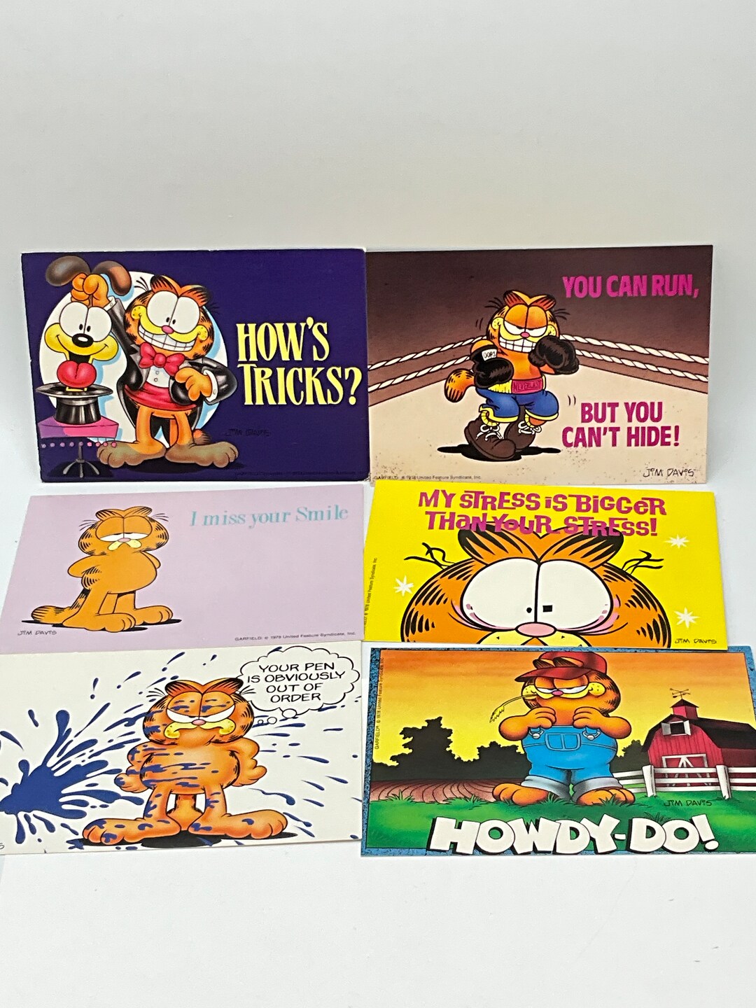 Gorgeous Collectible and Vintage Garfield Post Cards, - Etsy