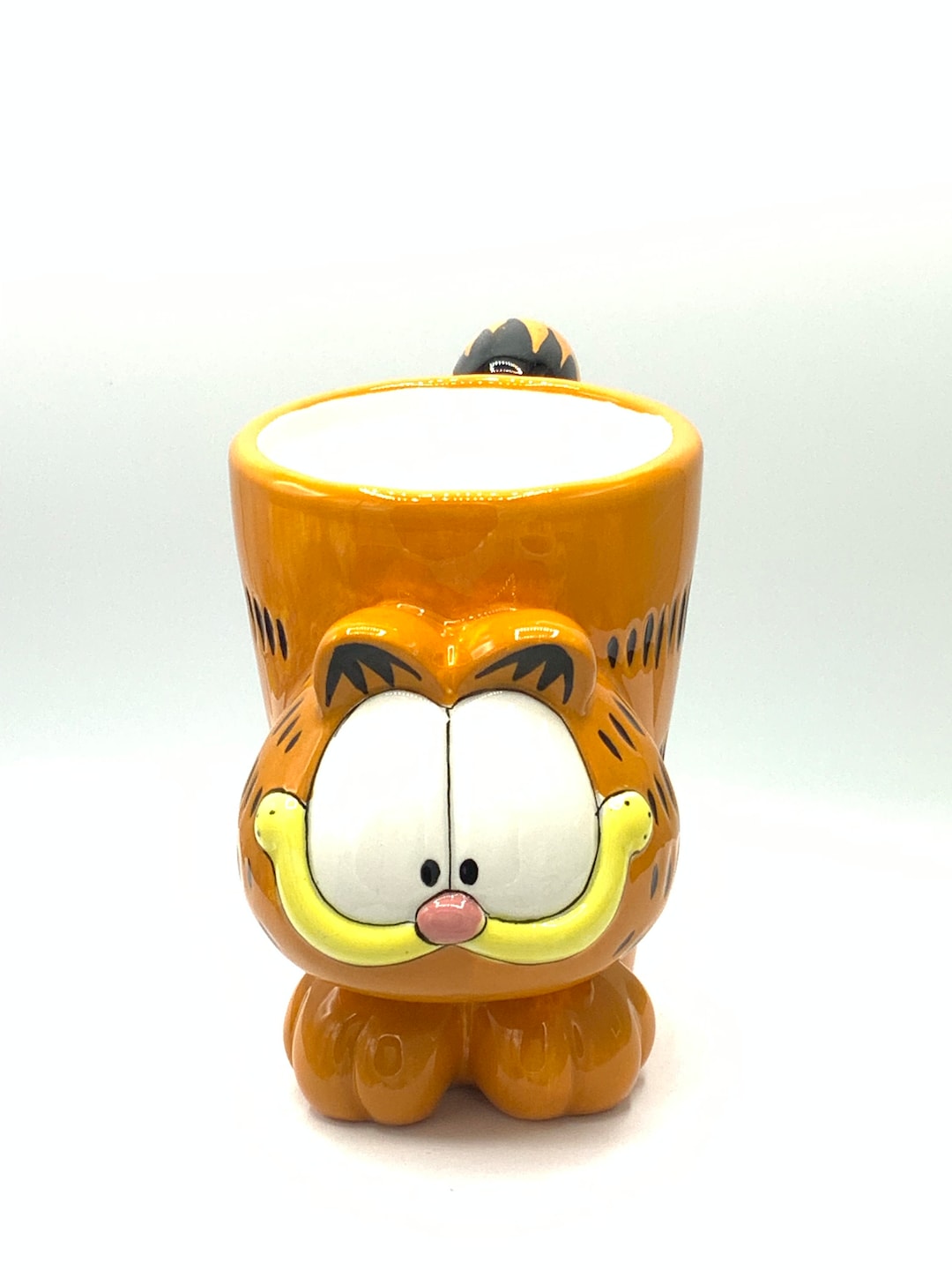 Vintage 3D Garfield Mug With Tail Handle, Collectible Cat Coffee Cup by ...