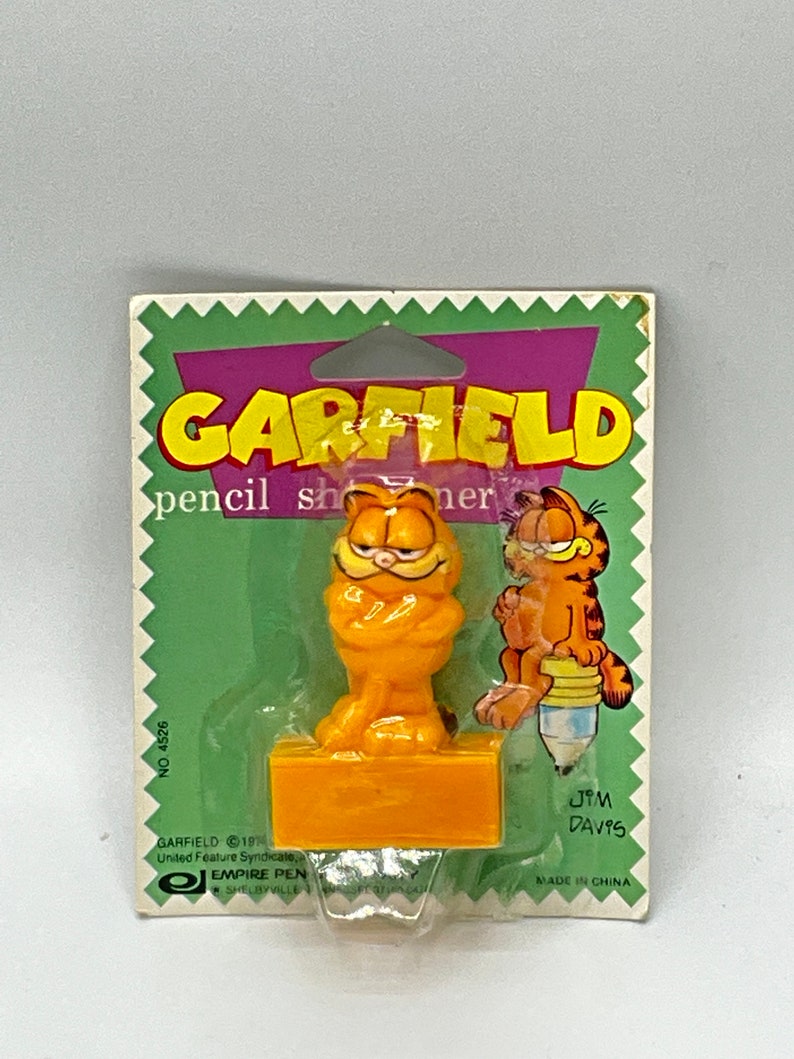 Vintage Garfield Figurine With Arms Cross, Cat, Orange. - Etsy
