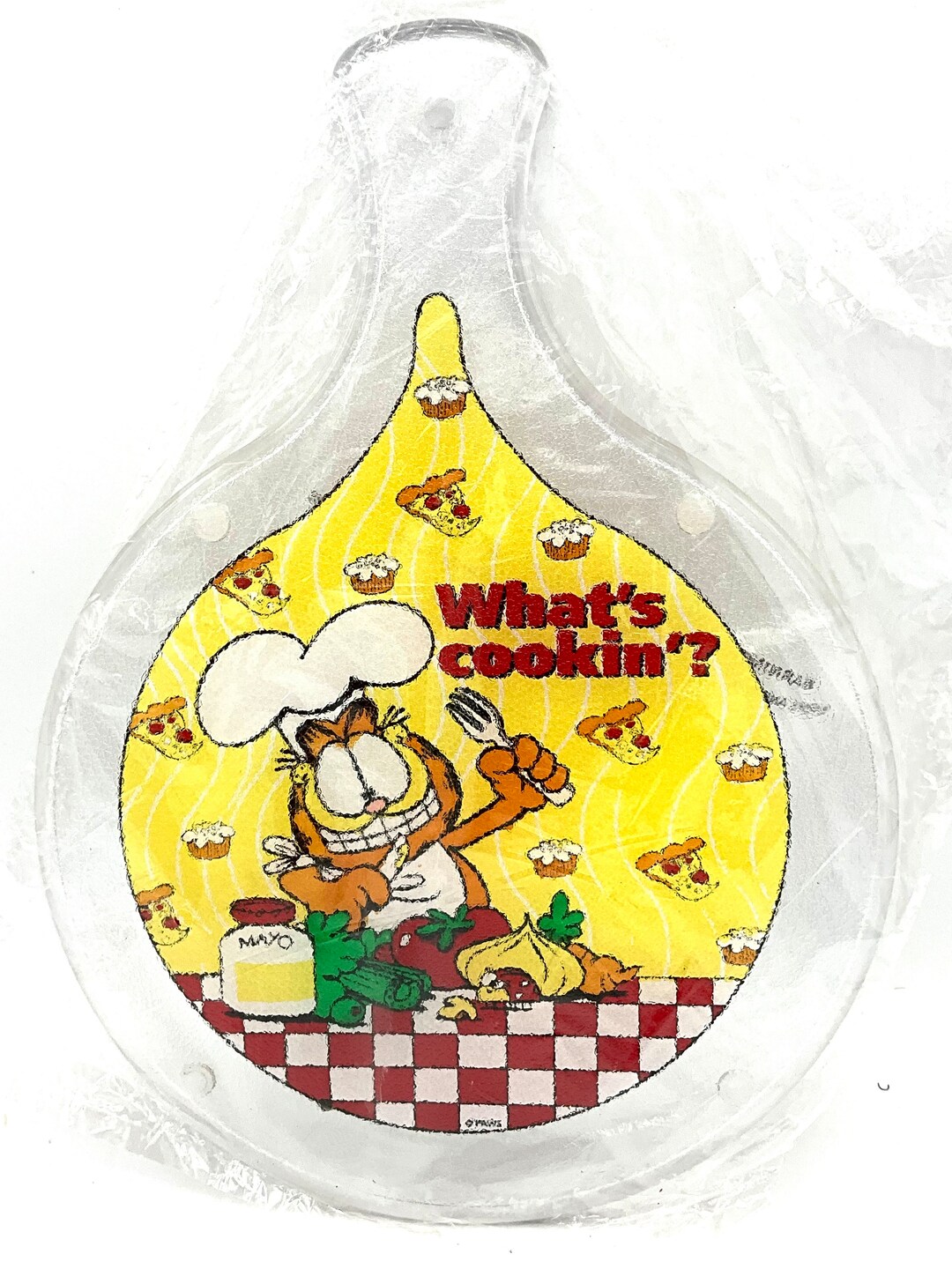 Gorgeous Collectible and Vintage Garfield Plastic Kitchen Cutting Board ...