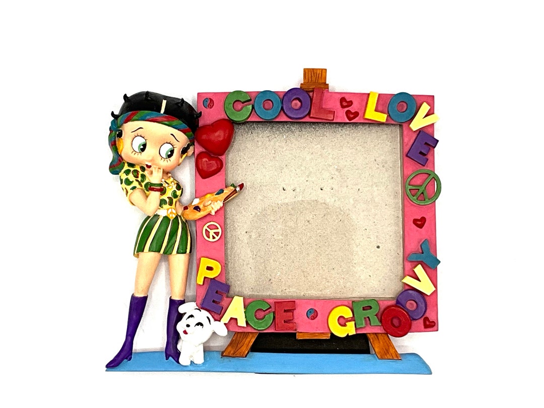 Gorgeous Collectible and Vintage Betty Boop Hippie Picture Frame ...