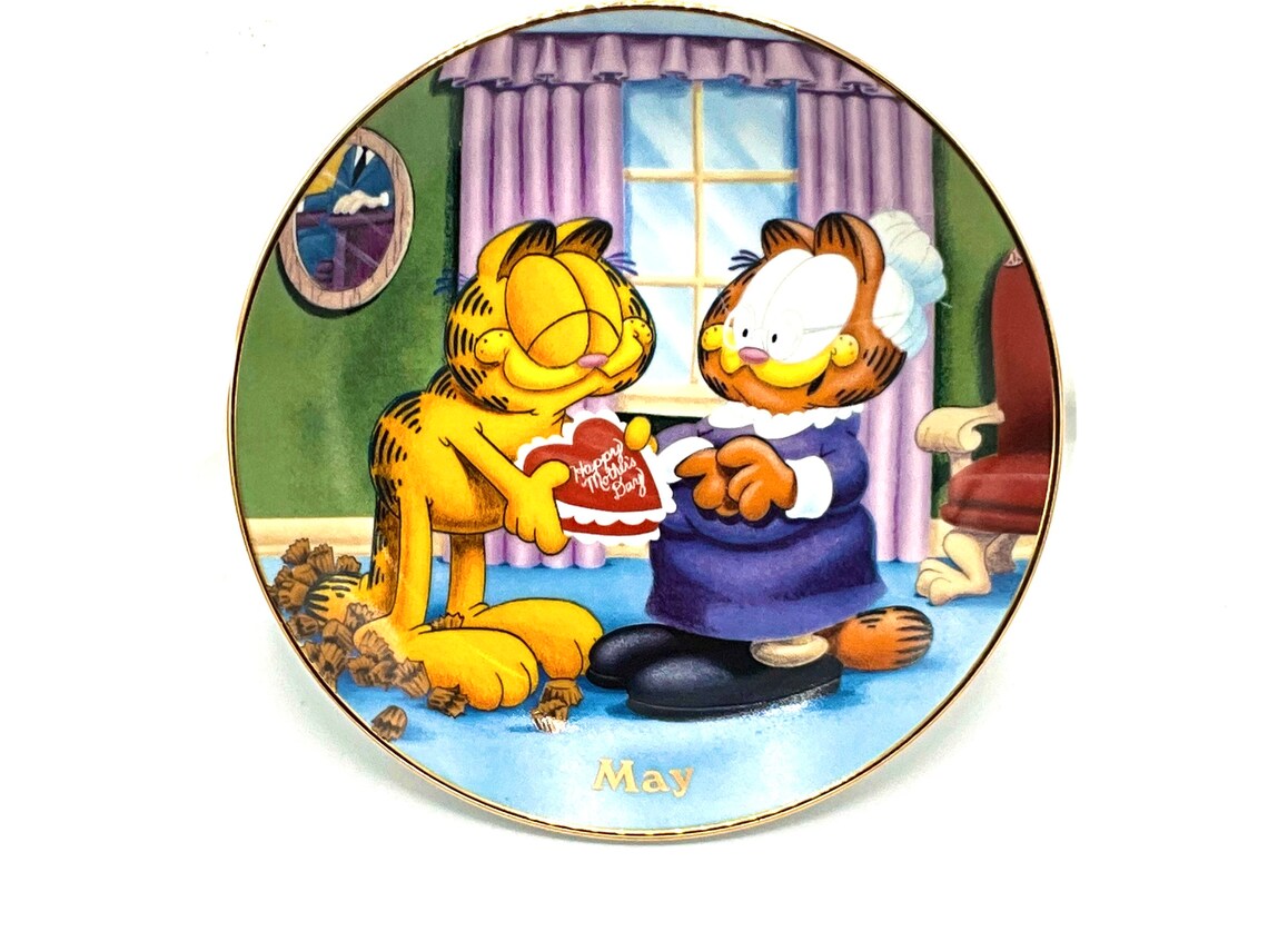 Gorgeous Collectible and Vintage Garfield Collector Plate Calendar ...