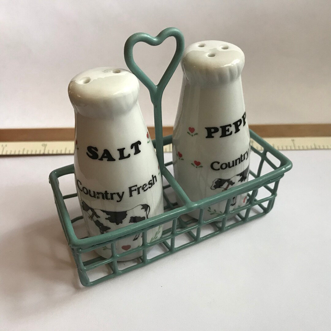 Cows Milk Bottles With Metal Basket - Etsy