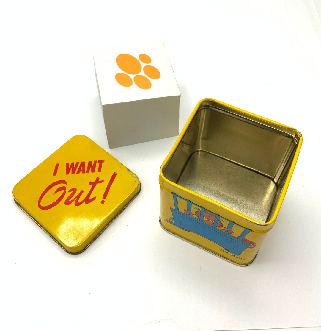Gorgeous Collectible and Vintage Garfield Tin With Original Notes ...