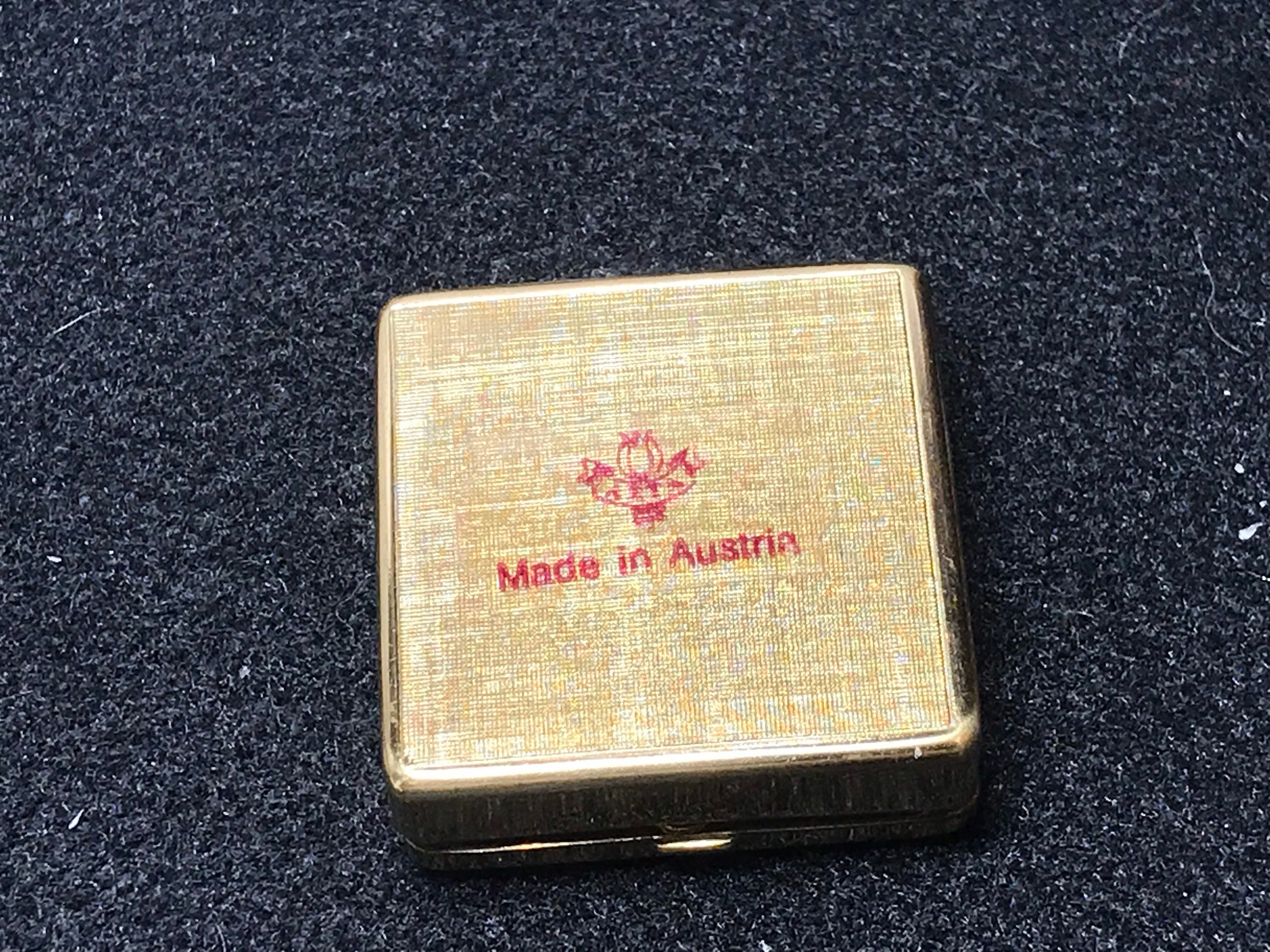 Vintage Ceramic and Gold Tone Square Shape Trinket Made in - Etsy