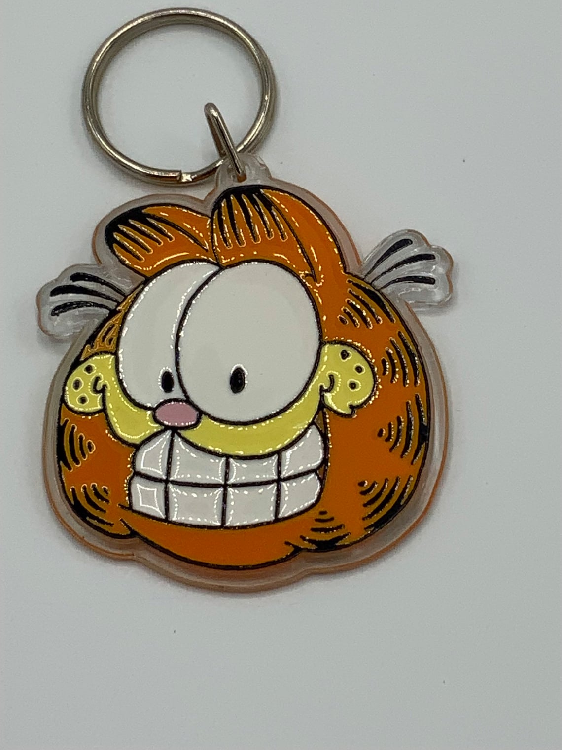 Gorgeous Collectible and Vintage Garfield Keychain Face by - Etsy