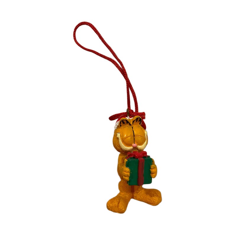 Gorgeous Collectible and Vintage Garfield Miniature Ornament Set, or ...
