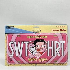Gorgeous Collectible and Vintage Betty Boop Car Plate, Lice Plate, Swt ...