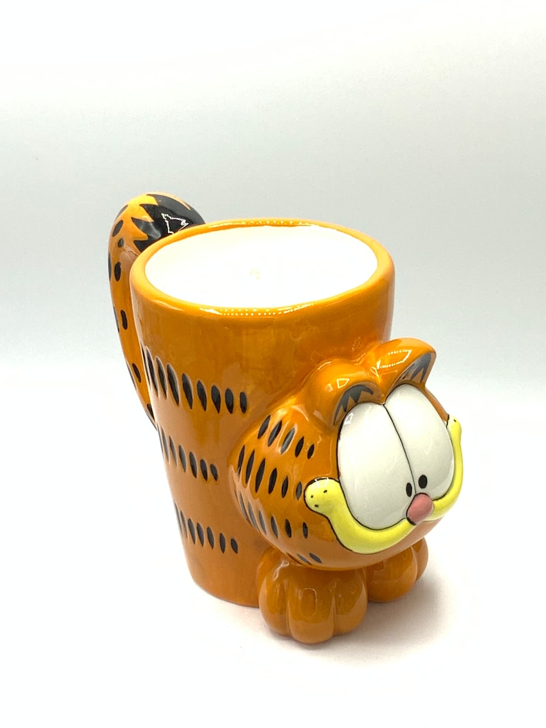 Vintage 3D Garfield Mug With Tail Handle, Collectible Cat Coffee Cup by ...