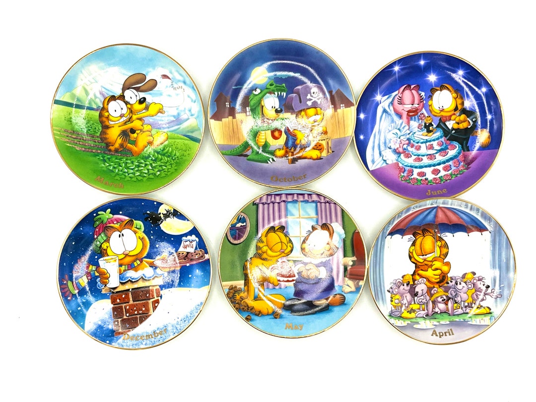 Gorgeous Collectible and Vintage Garfield Collector Plate Calendar ...