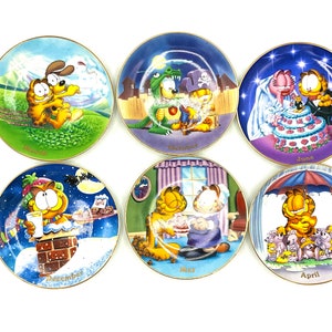 Gorgeous Collectible and Vintage Garfield Collector Plate Calendar ...