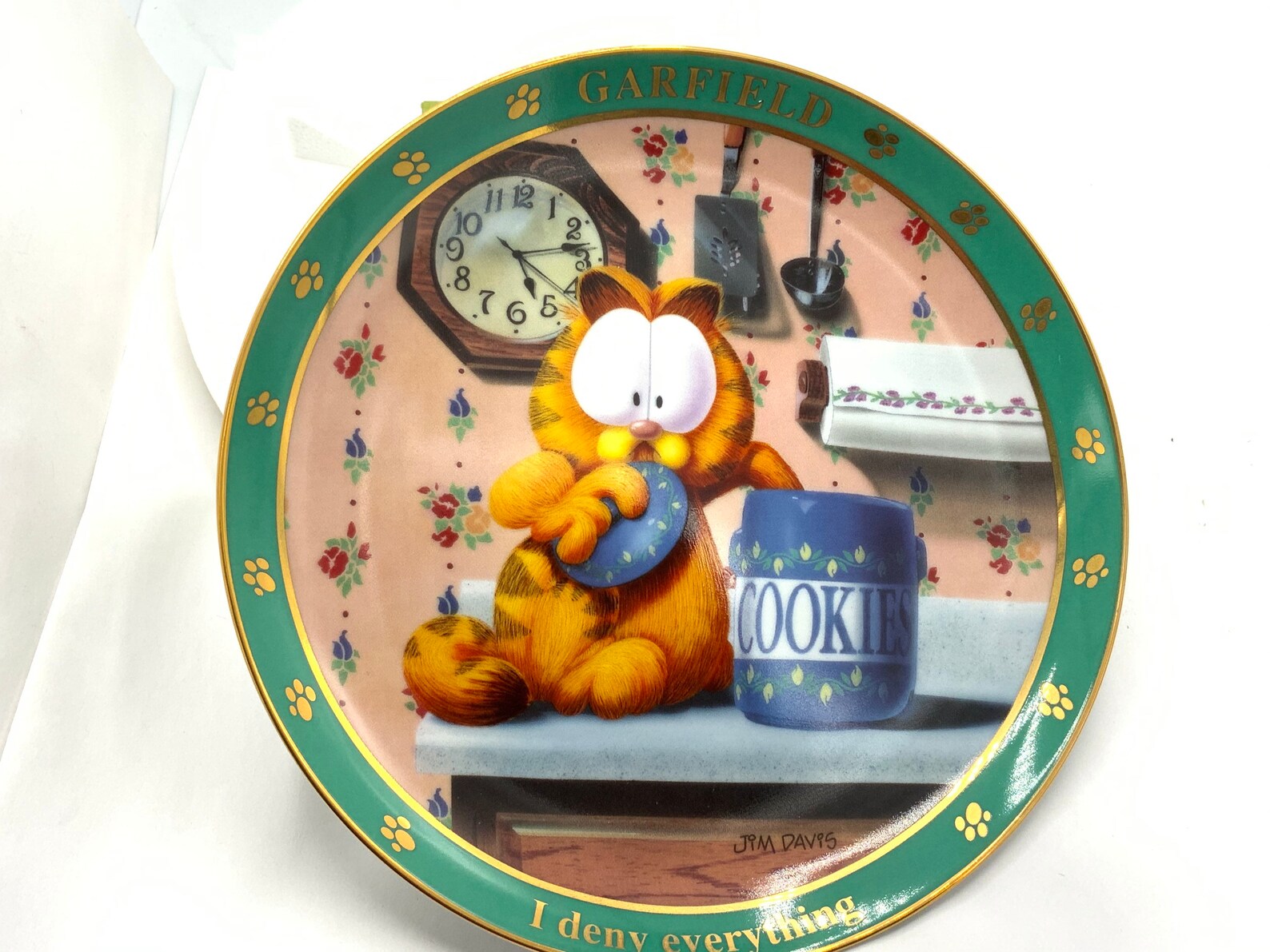Amazing Garfield Collector Plate I Denied Everything by - Etsy