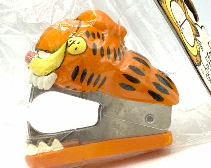Vintage Garfield Staple Remover Cat Orange. - Etsy