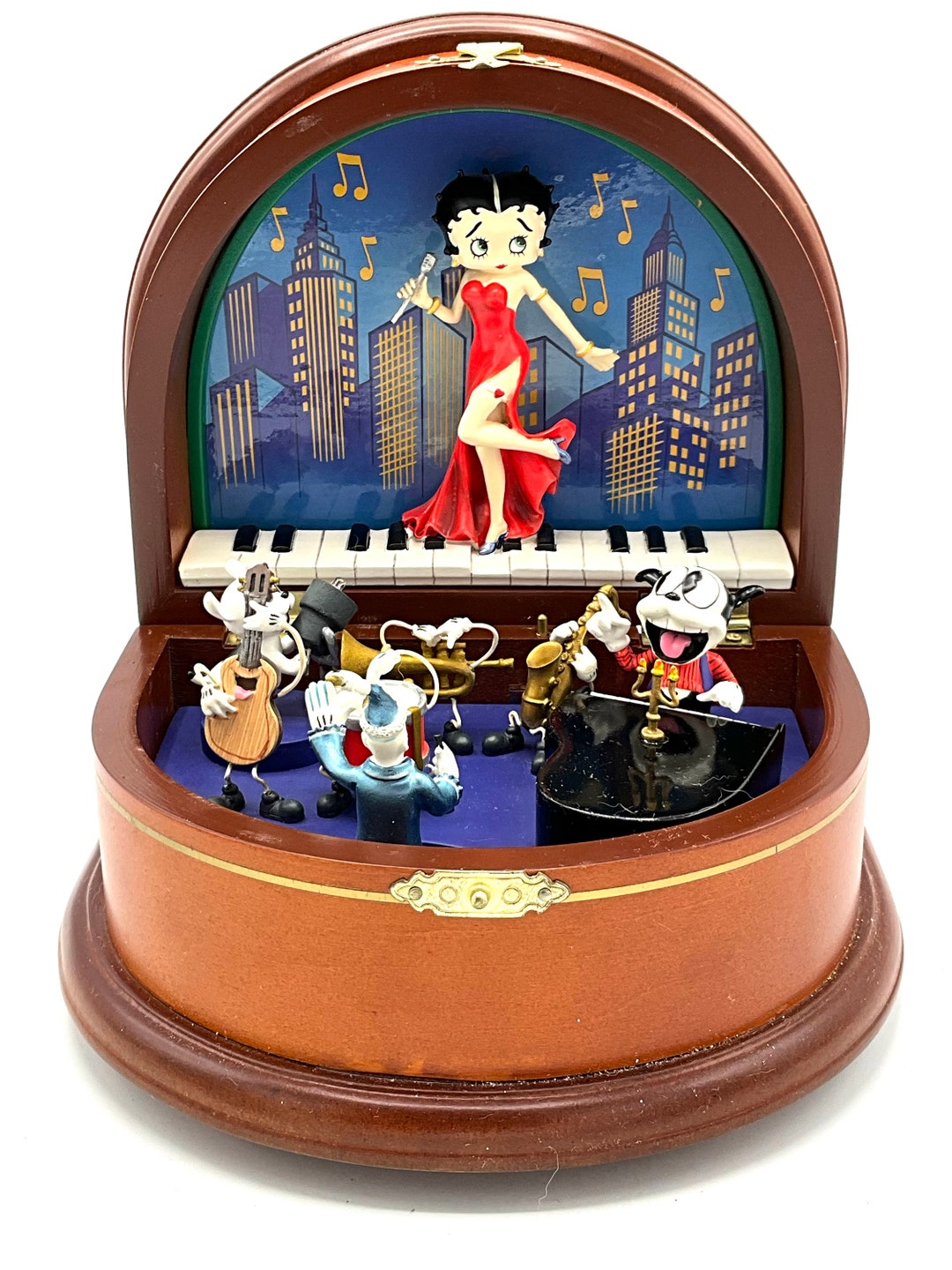 Gorgeous Collectible and Vintage Betty Boop Wooden Music Box but Doesn ...