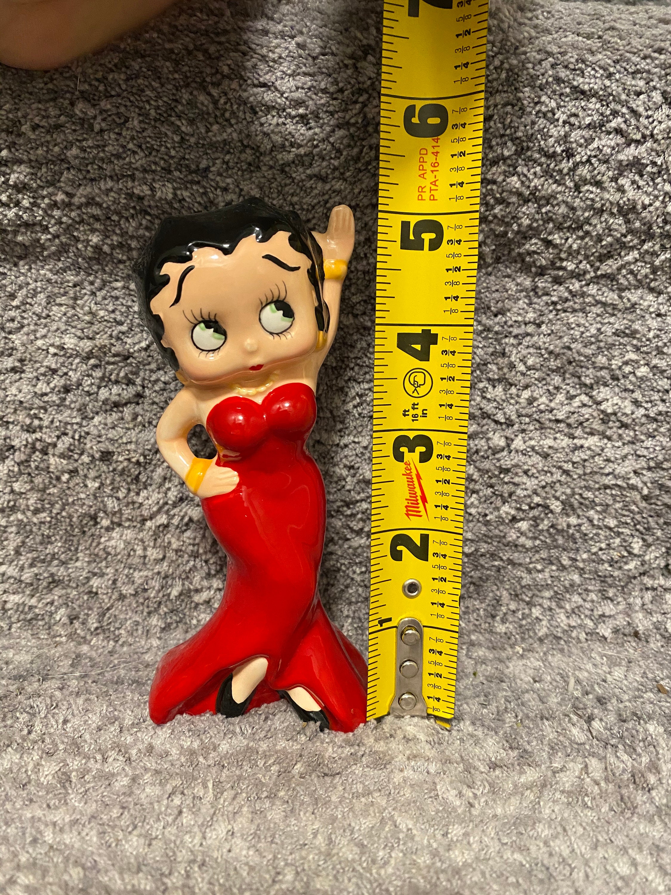 Gorgeous Collectible Betty Boop Ceramic Figurine Red Dress - Etsy New ...