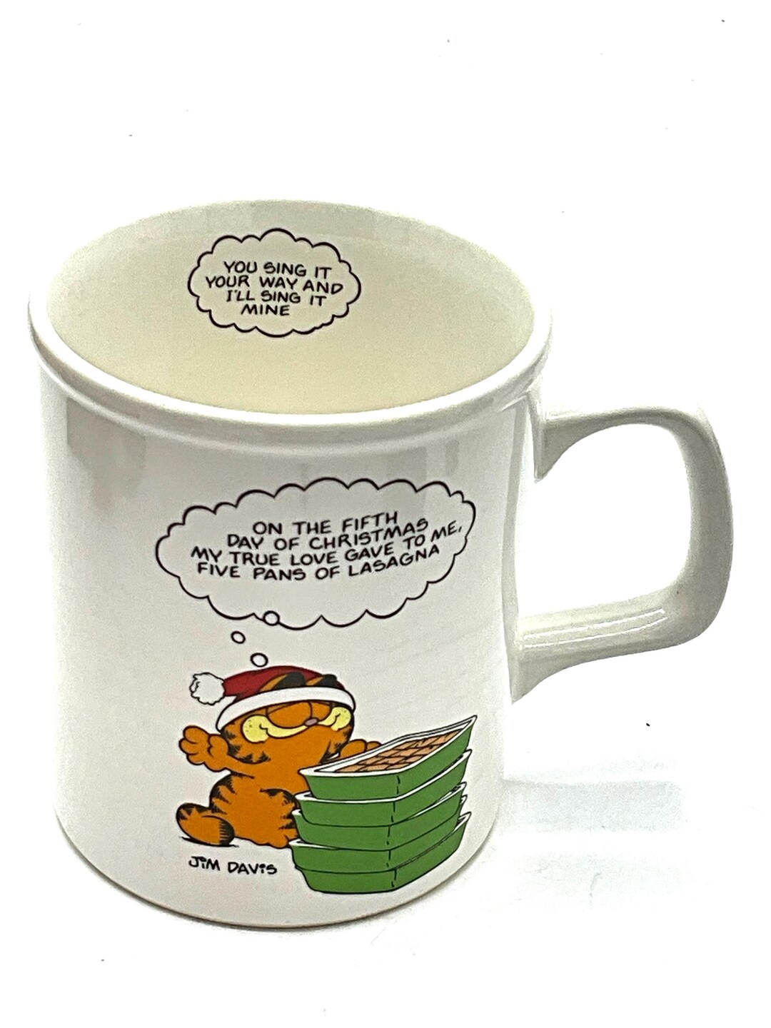 Gorgeous Collectible and Vintage Garfield Mug, Coffee, Cat, Lasagna ...