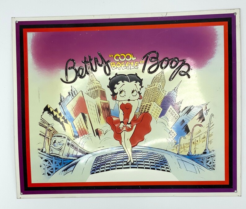Gorgeous Collectible and Vintage Tin Sign Betty Boop Metal | Etsy