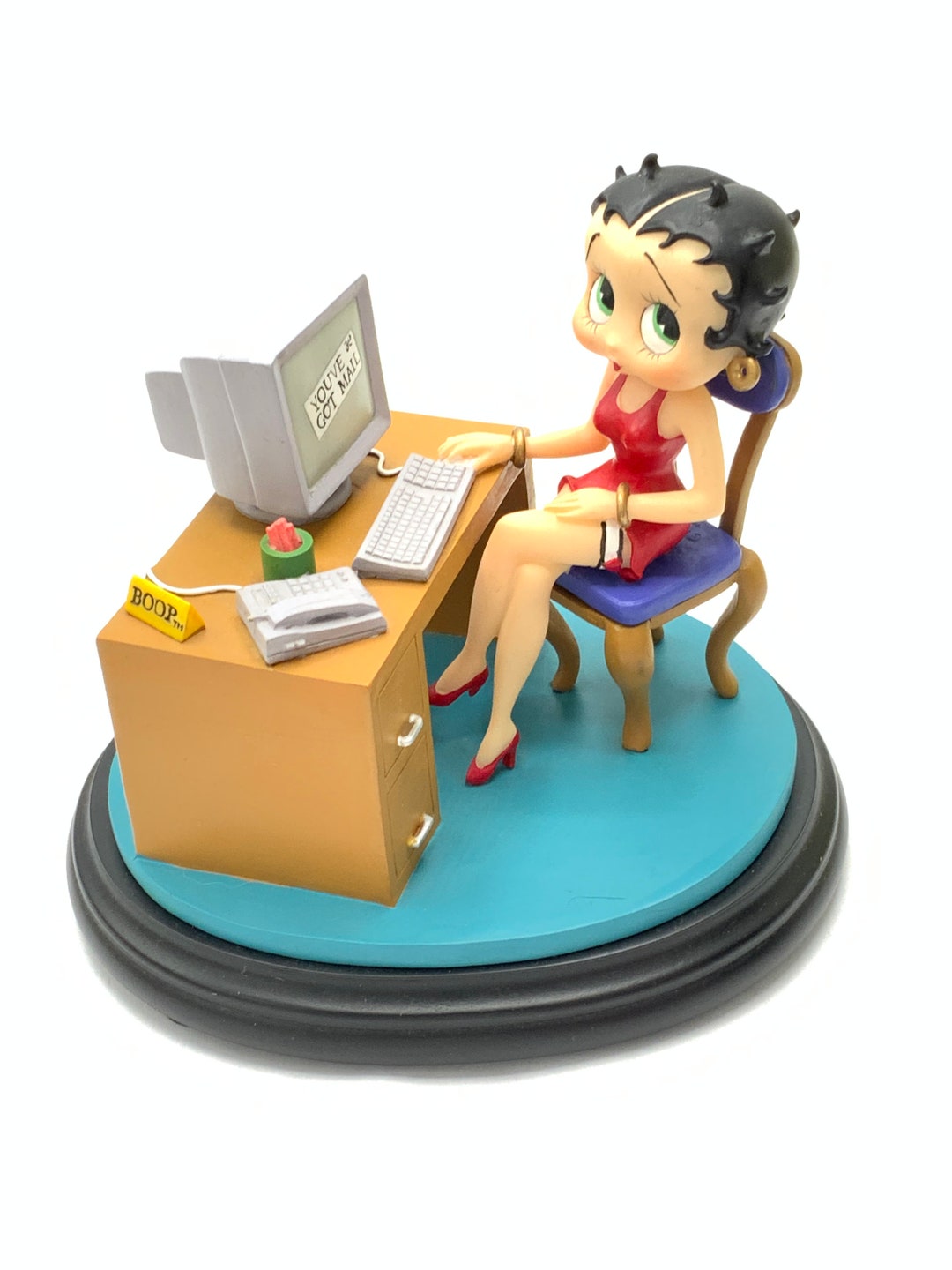 Gorgeous Collectible and Vintage Betty Boop With Computer, Youve Got ...
