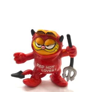 Vintage Garfield With Devil Costume RED HOT LOVER!, Cat, Orange ...