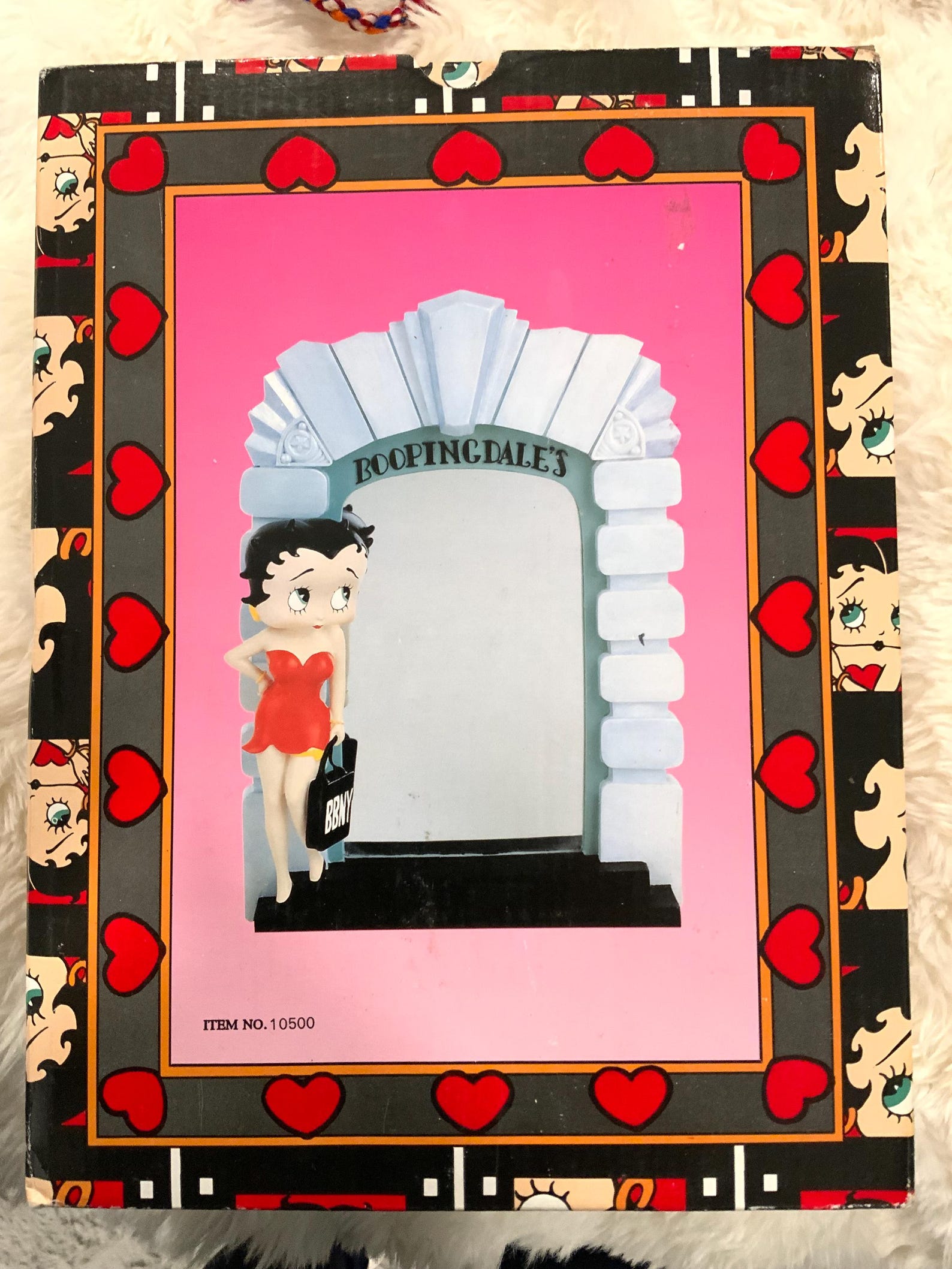 Gorgeous and Vintage Betty Boop Picture Frame, Betty With Red Dress and ...