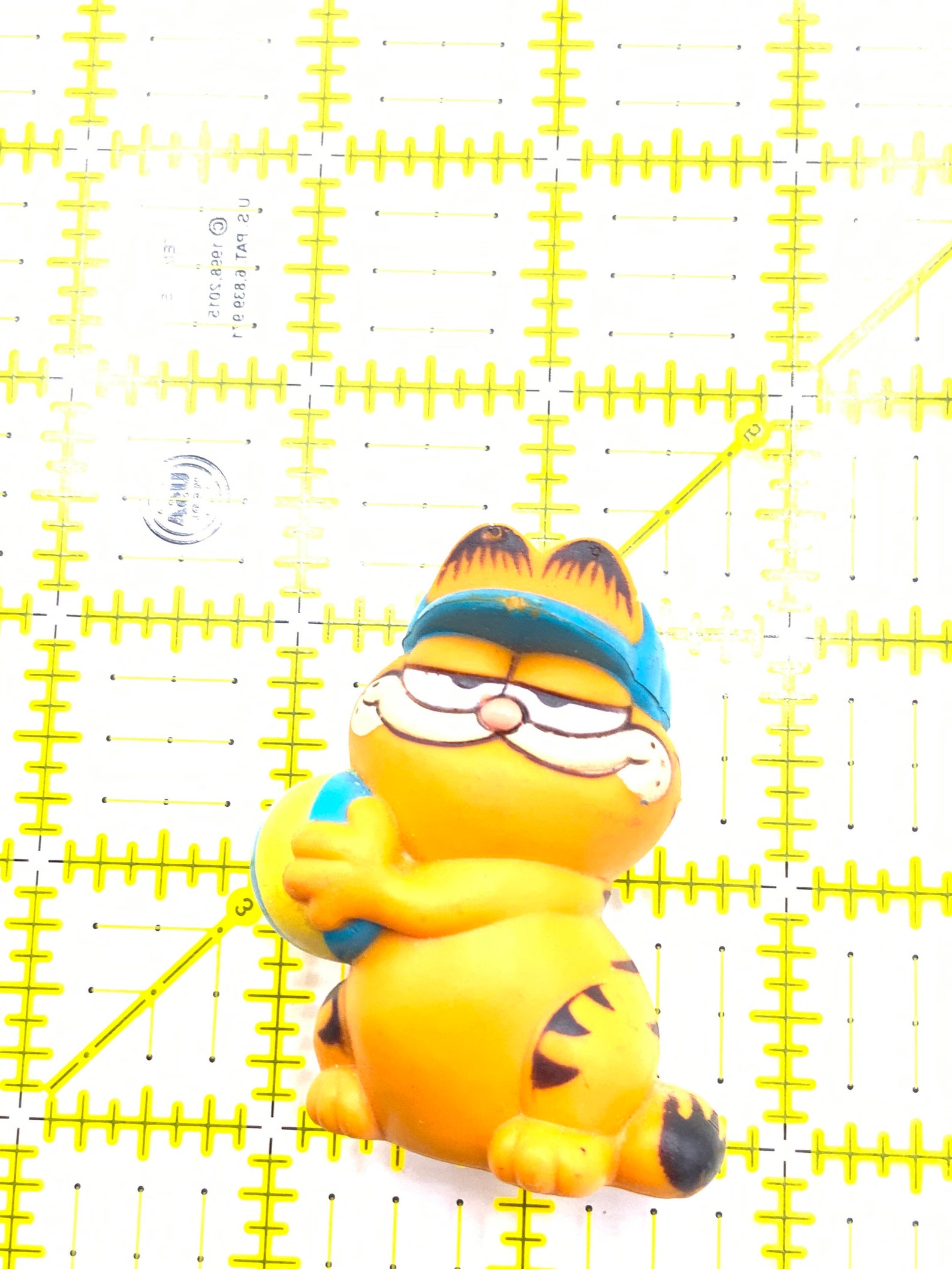 Vintage Garfield with a hat and ball figurine cat orange. | Etsy