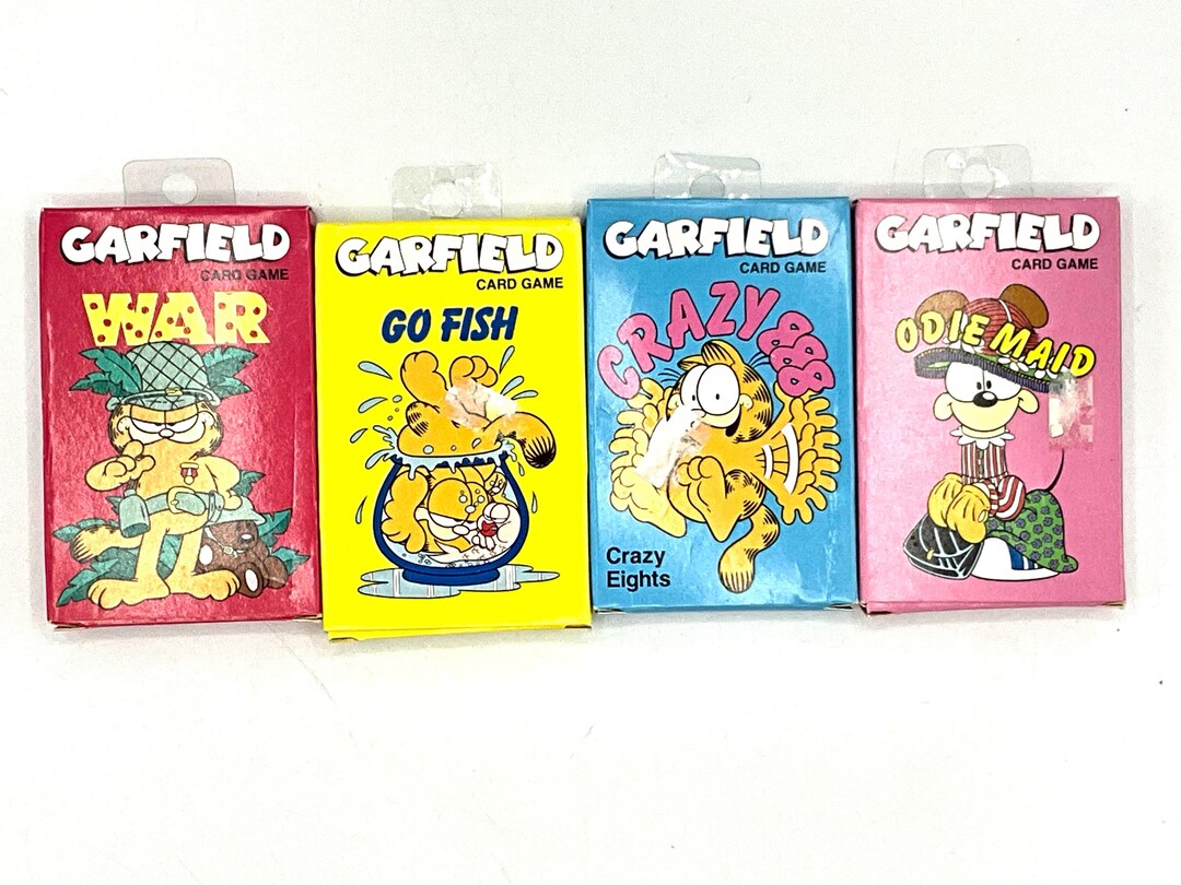 Gorgeous Collectible and Vintage Garfield Play Cards, Games. Your ...