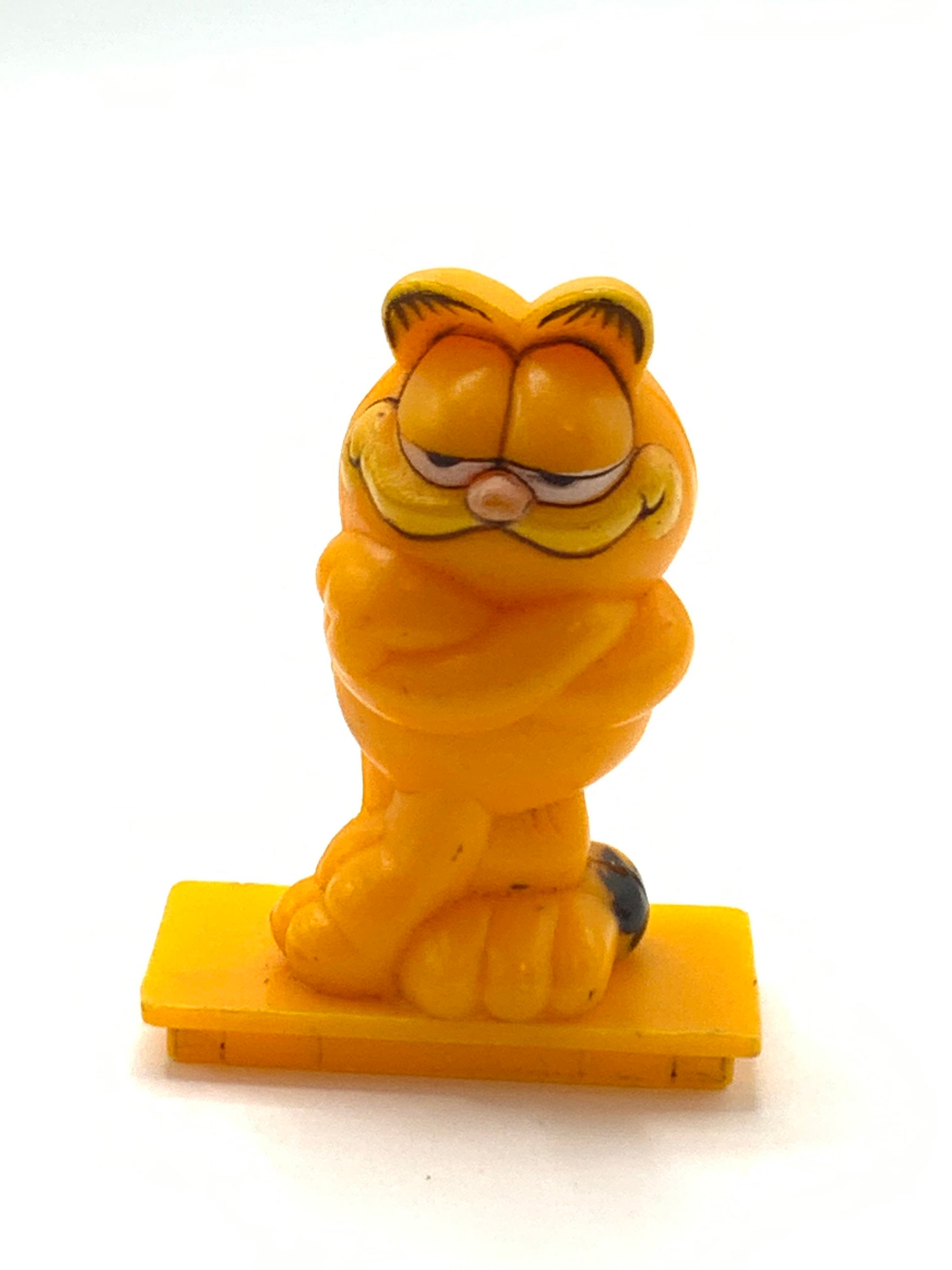 Vintage Garfield figurine with arms cross cat orange. | Etsy