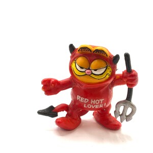 Vintage Garfield With Devil Costume RED HOT LOVER!, Cat, Orange ...