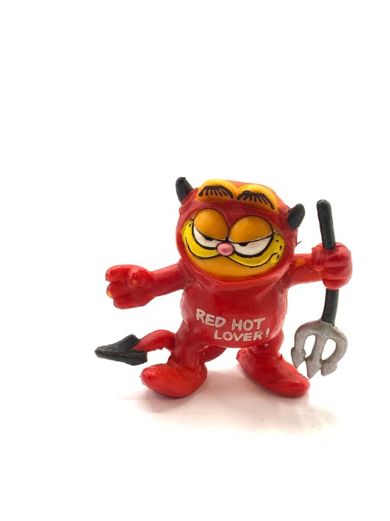 Vintage Garfield With Devil Costume RED HOT LOVER Cat - Etsy