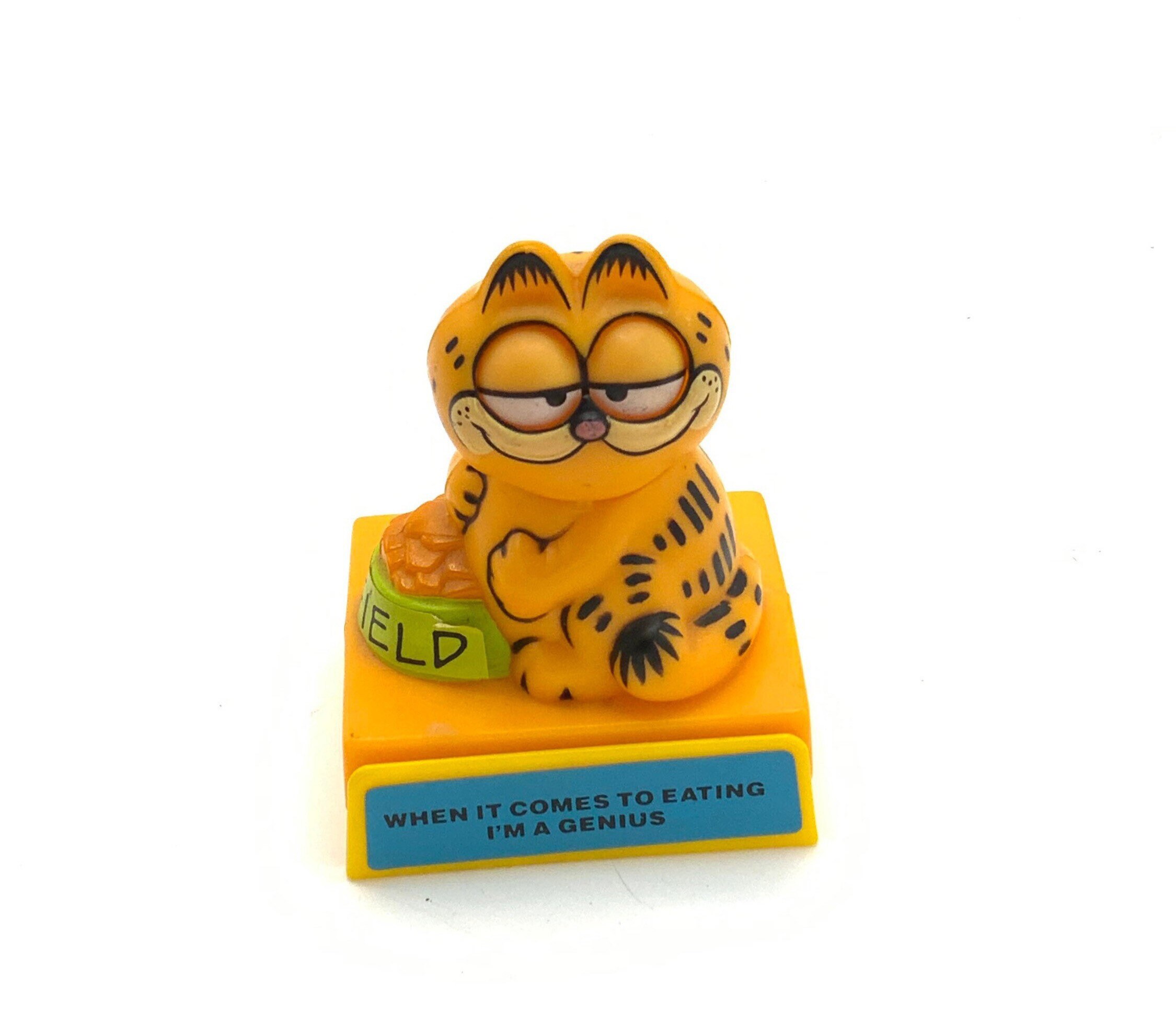 Vintage Garfield Push and Garfield Move His Eyes Figurine - Etsy