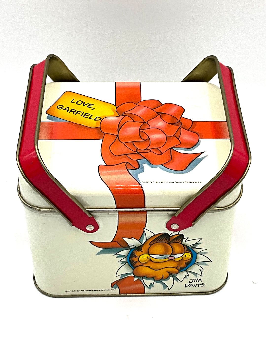 Gorgeous Collectible and Vintage Garfield Tin Box, Just for Teacher ...