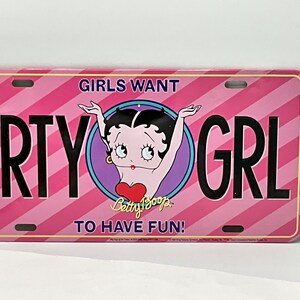 Gorgeous Collectible and Vintage Betty Boop Car Plate, Lice Plate, Prty ...