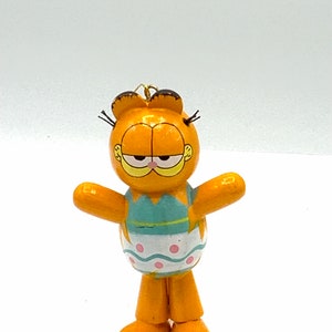 Gorgeous Collectible and Vintage Wood Garfield as Egg, Ornament. - Etsy
