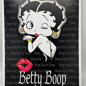 Gorgeous Collectible and Vintage Tin Sign Betty Boop, Metal, Original ...