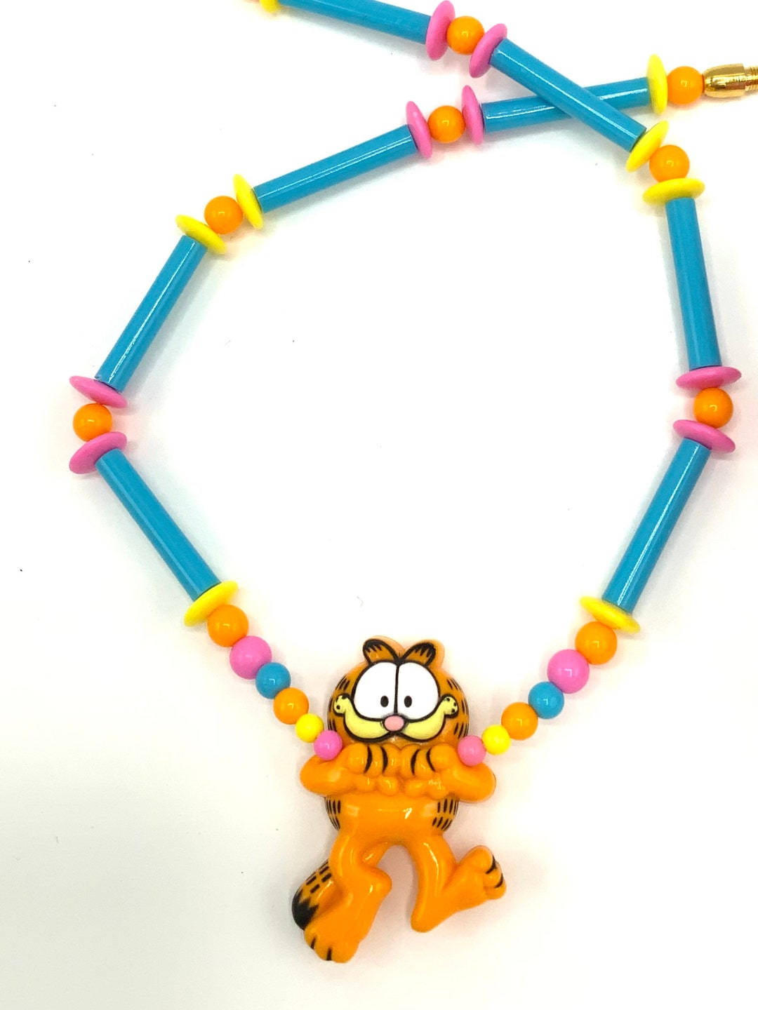 Gorgeous Collectible and Vintage Garfield Necklace With Beads - Etsy