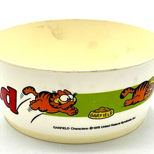Gorgeous Collectible and Vintage Garfield Plastic Bowl, Cat Dish. - Etsy